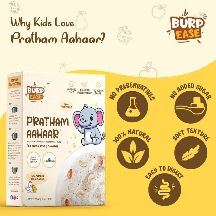 Pratham Aahaar Combo Pack (400gms + 400gms) | The Burpease